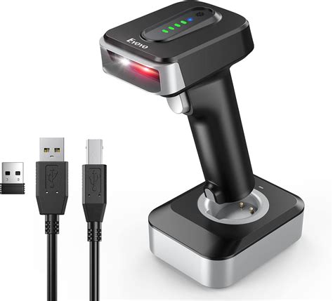 Eyoyo 1D QR 2D Barcode Scanner 3 In 1 Bluetooth USB Wired 2 4G