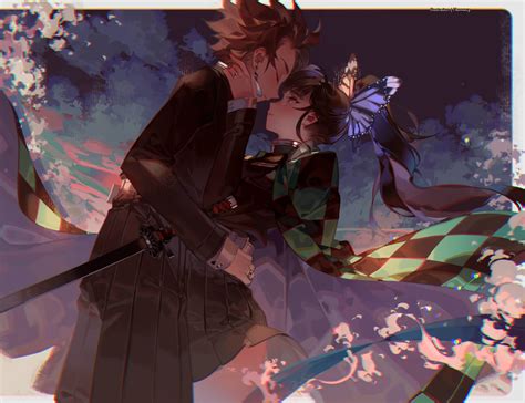 1302x1000 Kanao Tsuyuri And Tanjirou Kamado 1302x1000 Resolution Wallpaper Hd Anime 4k