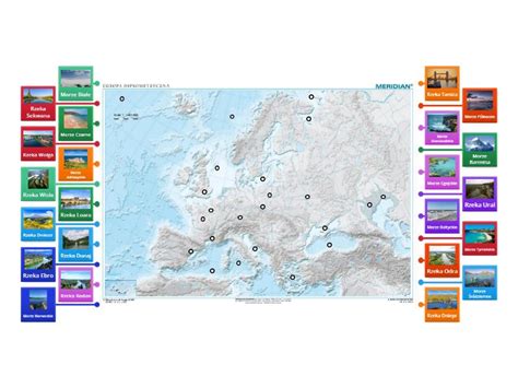 Mapa Fizyczna Europy Rzeki I Morza Labelled Diagram
