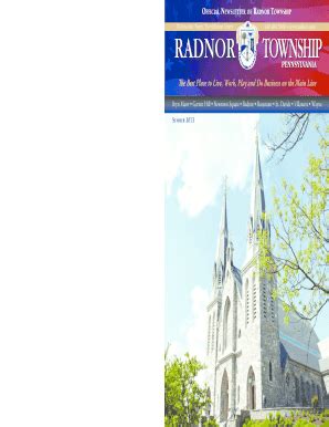 Fillable Online PENNSYLVANIA Radnor Township Fax Email Print PdfFiller