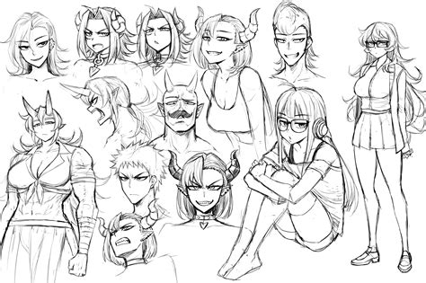 Demon Oni Demon Girl арт барышня арт девушка Art барышня демон Pcmaniac88 Abs