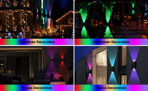 Amazon Wonyo Luces Solares De Pared Multicolor Led Iluminaci N