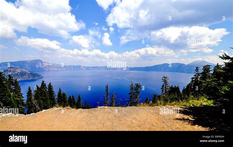 Crater Lake Klamath County Oregon Stock Photo Alamy