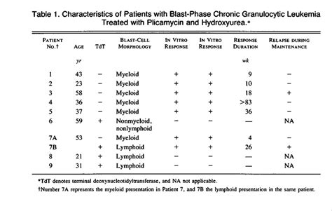 Preliminary Observations On The Therapy Of The Myeloid Blast Phase Of