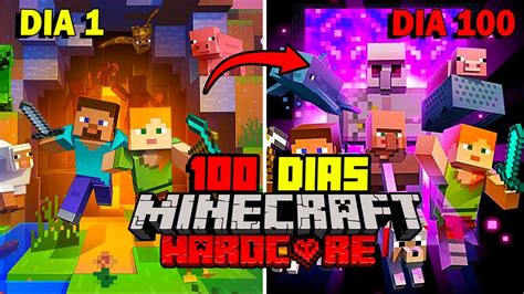 SOBREVIVIENDO 100 DÍAS en MINECRAFT HARDCORE YouTube