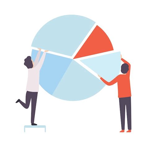 Premium Vector Business Team Office Colleagues Building Pie Chart