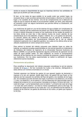 Informe Aduccion Y Distribucion Pdf Descarga Gratuita