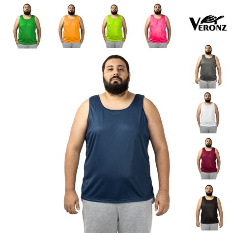 Kit 5 Camiseta Regata Masculina Plus Size Lisa Premium G1 G2 G3