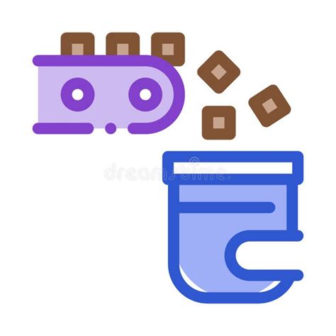 Ilustración De Vectores De Iconos Metalúrgicos De Producción En Fábrica