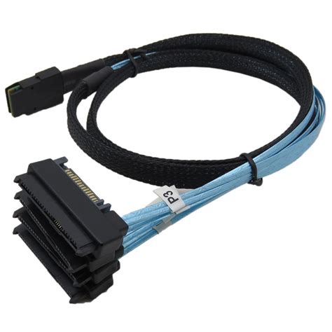 CableDeconn Mini SAS Cavo SFF 8087 36 A 4 Connettori SFF 8482 Con