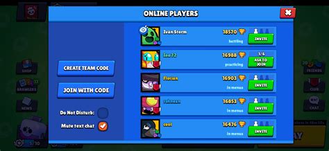 Mute Text Chat R Brawlstars