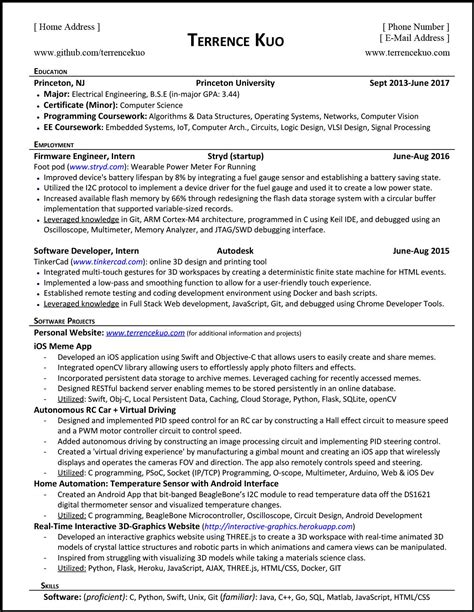 resume format for software developer experienced senior software developer resume examples and