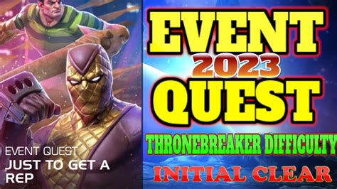 Event Quest Just To Get A Rep Thronebreaker Initial Clear