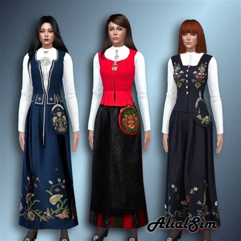 Norwegian Bunad F At Alial Sim Sims 4 Updates