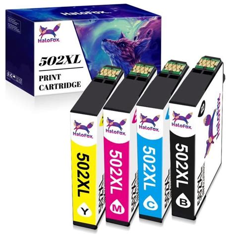 HALOFOX Cartouches Encre Compatible Epson 502XL 502 XL Pour Epson WF