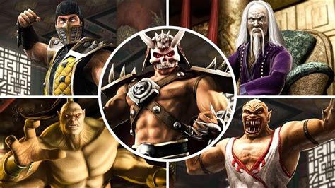 MORTAL KOMBAT SHAOLIN MONKS TODOS LOS JEFES Y JEFES SECRETOS YouTube