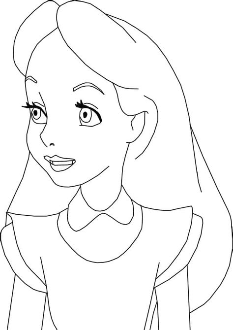 Dibujos de Alicia en el país de las maravillas 14 para Colorear para