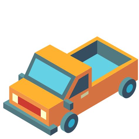 Pickup Truck Chanut Is Industries Isometric Icon