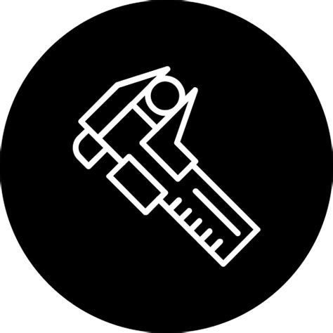 Vernier Caliper Generic Glyph Icon