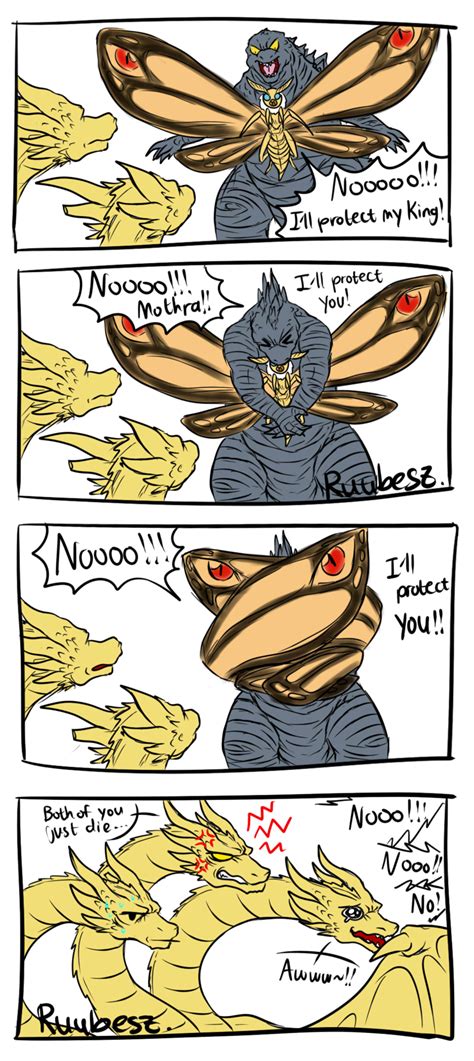 King Ghidorah Ruubesz Mothra Godzilla без перевода комикс кайдзю смешные