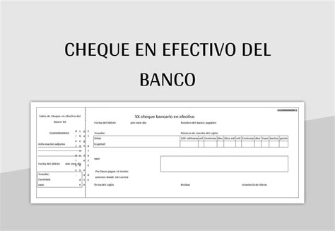 Plantilla De Cheque En Blanco Pdf