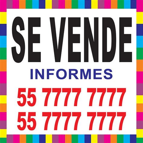 Lona Impresa Se Vende O Se Renta X Modelo Arcoiris Meses Sin Intereses
