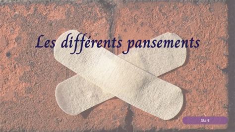 Les différents pansements