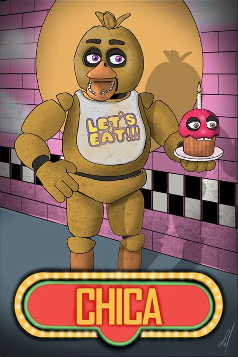 Personalized Chica T Fnaf Fanart Five Nights At Freddys Digital Chica Fnaf Horror T