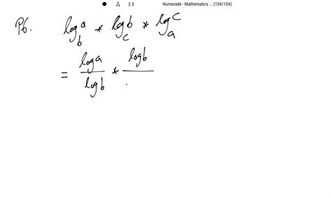 solved the value of logb a loge b loga c is a 0 b loga b c c 1 d 10