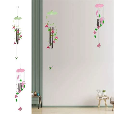 TUBES CARILLON À vent de musique avec design papillon pour décoration