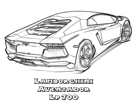 Coloriage lamborghini 9 Dessin gratuit à imprimer