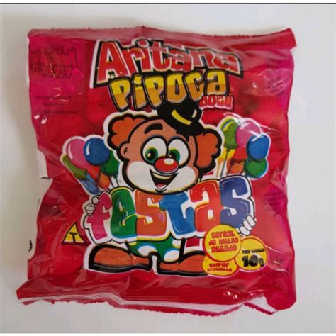 Saco De Pipoca Doce Aritana 100 Unidades De 10 Gramas Shopee Brasil