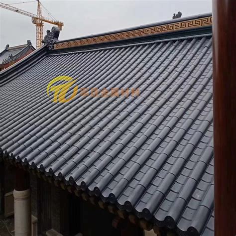 厂家定制压型铝镁合金瓦0 7mm28 207 828型灰色金属琉璃瓦 仿古瓦 阿里巴巴