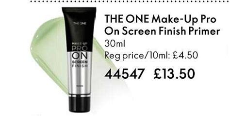 Promo The One Make Up Pro On Screen Finish Primer Chez Oriflame