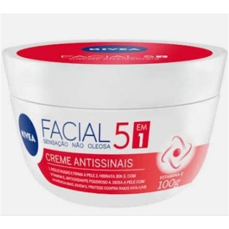 Creme Facial Nivea 100g Antissinais Nutritivo Pele Negra