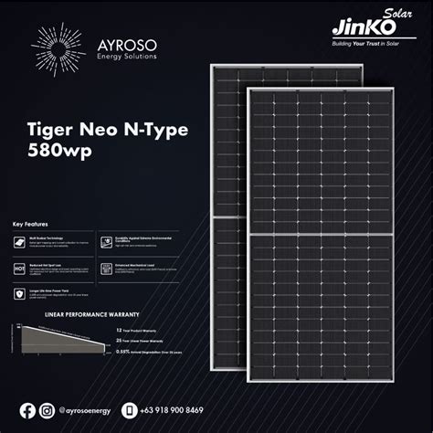 580WP JINKO SOLAR PANEL TIGER NEO TYPE Shopee Philippines