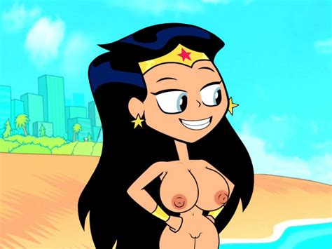 Rule 34 1girls Accurate Art Style Big Breasts Black Hair Breasts Dc Comics Dcau Diana Prince