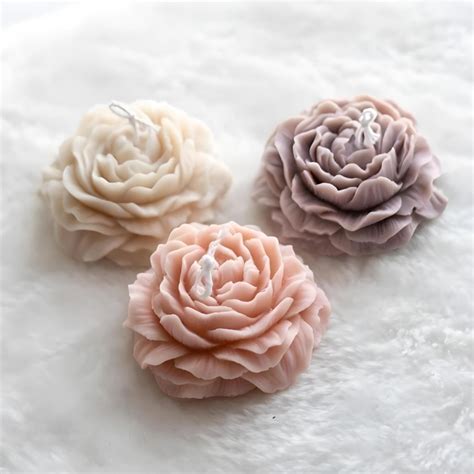 Molde De Silicona Peonia INSUMOS COSMETICA
