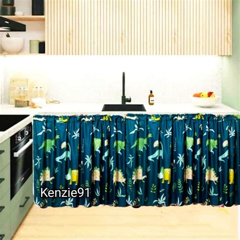 Jual Gorden Kolong Dapur Minimalis Uk X Cm Bonus Tali Shopee