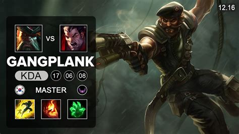 Gangplank Vs Darius Top Kr Master Patch Season Youtube