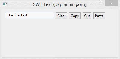 Java Swt Text Tutorial With Examples O Planning Org