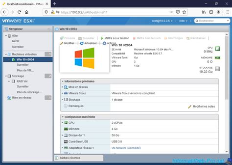 Cr Er Des Instantan S Snapshots D Une Machine Virtuelle Vmware Esxi