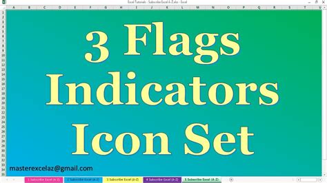How To Apply 3 Flags Indicators Icon Set Using Conditional Formatting