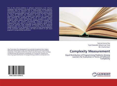 Книга complexity measurement купить книгу isbn 9783659750045 с быстрой доставкой в интернет