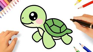 C Mo Dibujar Una Tortuga Kawaii Facil Doovi