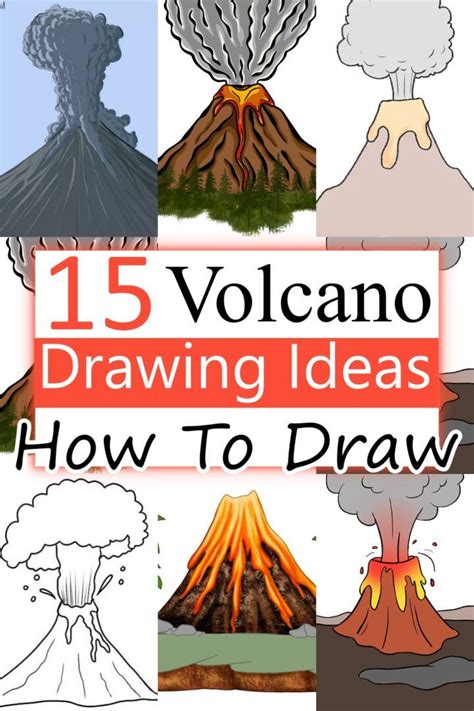 15 Volcano Drawing Ideas How To Draw Volcano Artofit