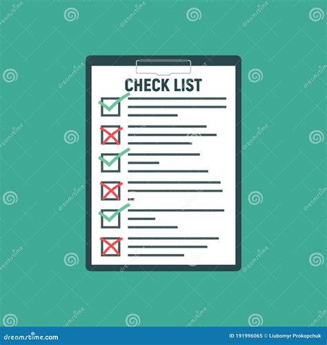 Clipboard With Green Ticks Checkmarks And Pen Cartoon Vector