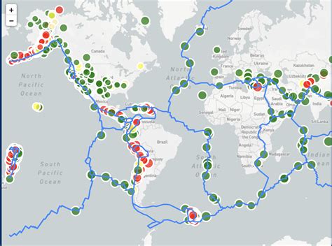 Github Mgfogerson Leaflet Quakemap A Map That Draws Points Over The