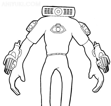 Skibidi Toilet Coloring Pages AniYuki
