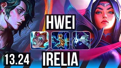 HWEI Vs IRELIA MID Comeback 7 Solo Kills 13 3 16 Legendary KR